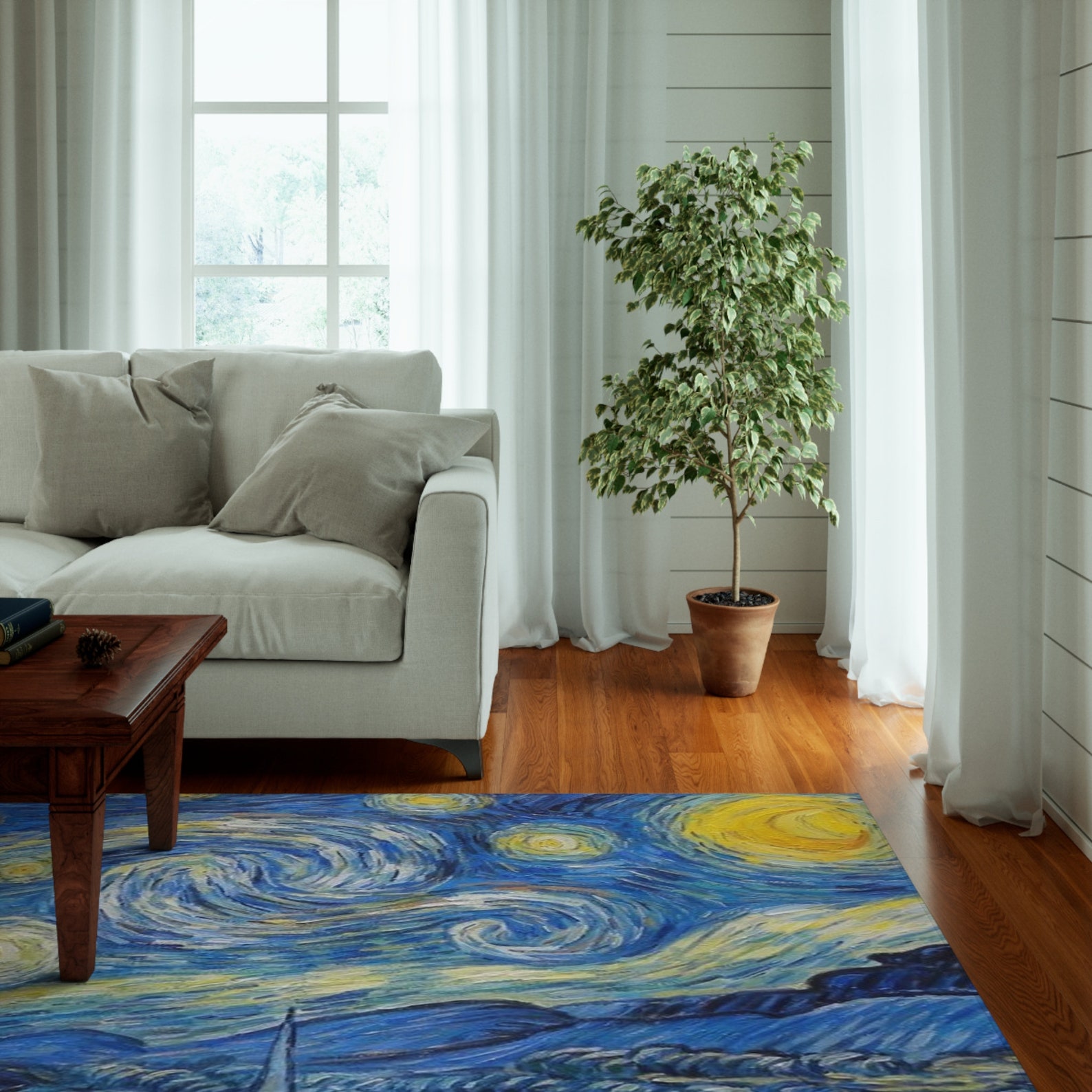 Rug Van Gogh Starry Night - Etsy