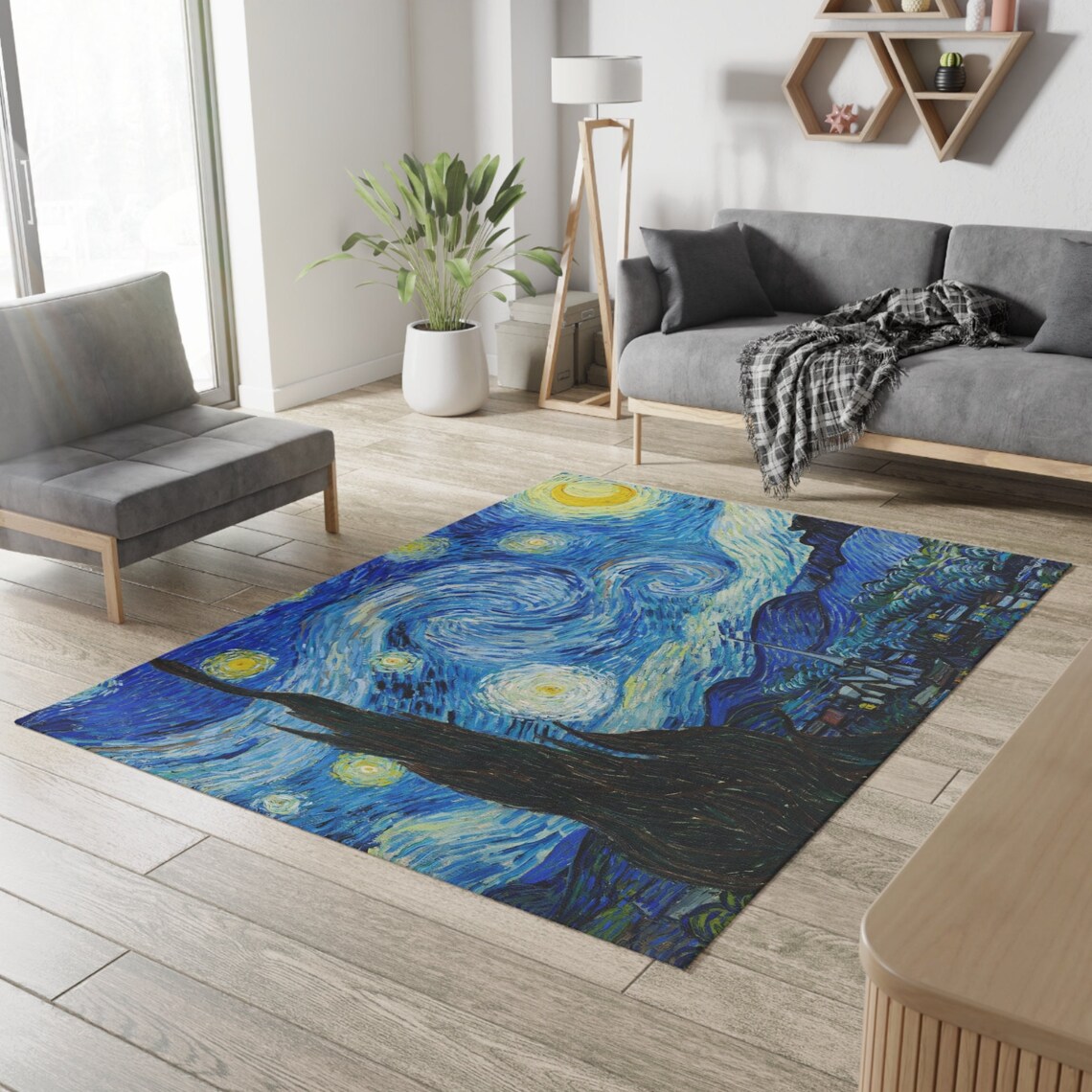 Rug Van Gogh Starry Night - Etsy