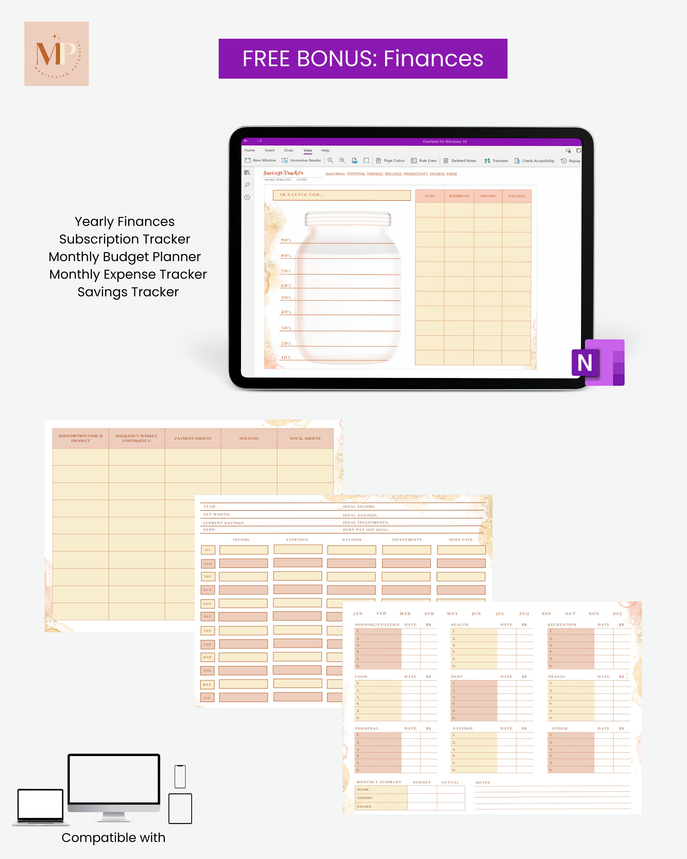 2023 2024 Ultimate Onenote Planner iPad Planner Gift for Friend ...