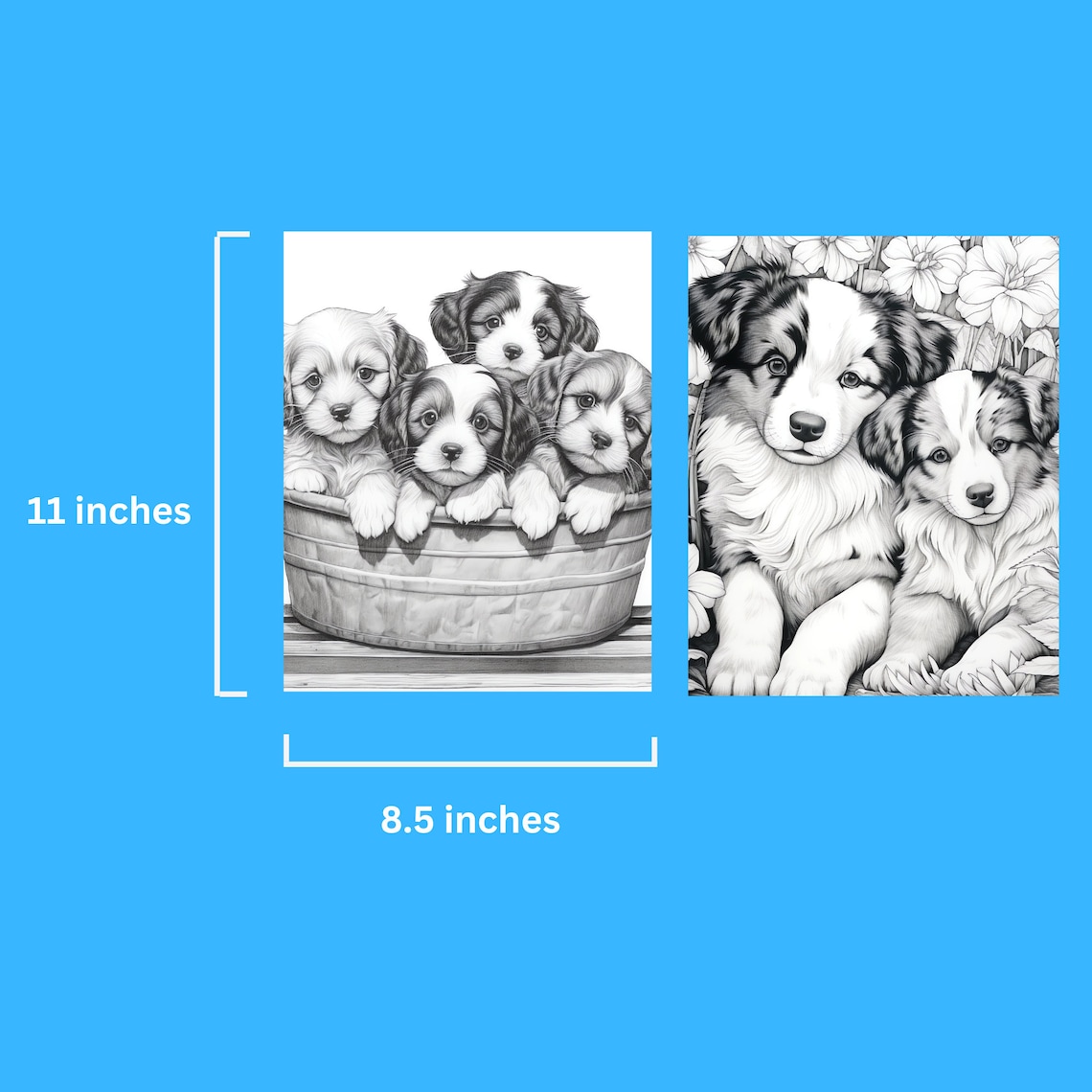 50 Dog Coloring Pages | Printable Coloring Book | Coloring Pages for ...