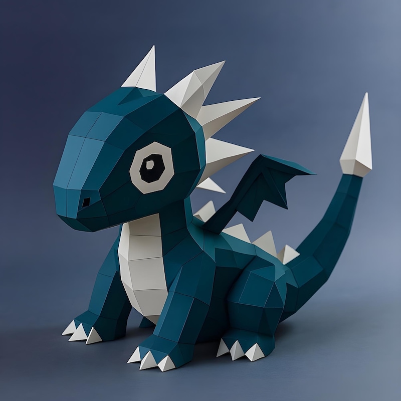 Free 3d Paper Dragon - Etsy
