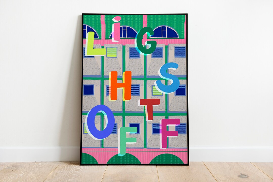 Minimal Word Art Poster Typography Wall Art Minimal - Etsy