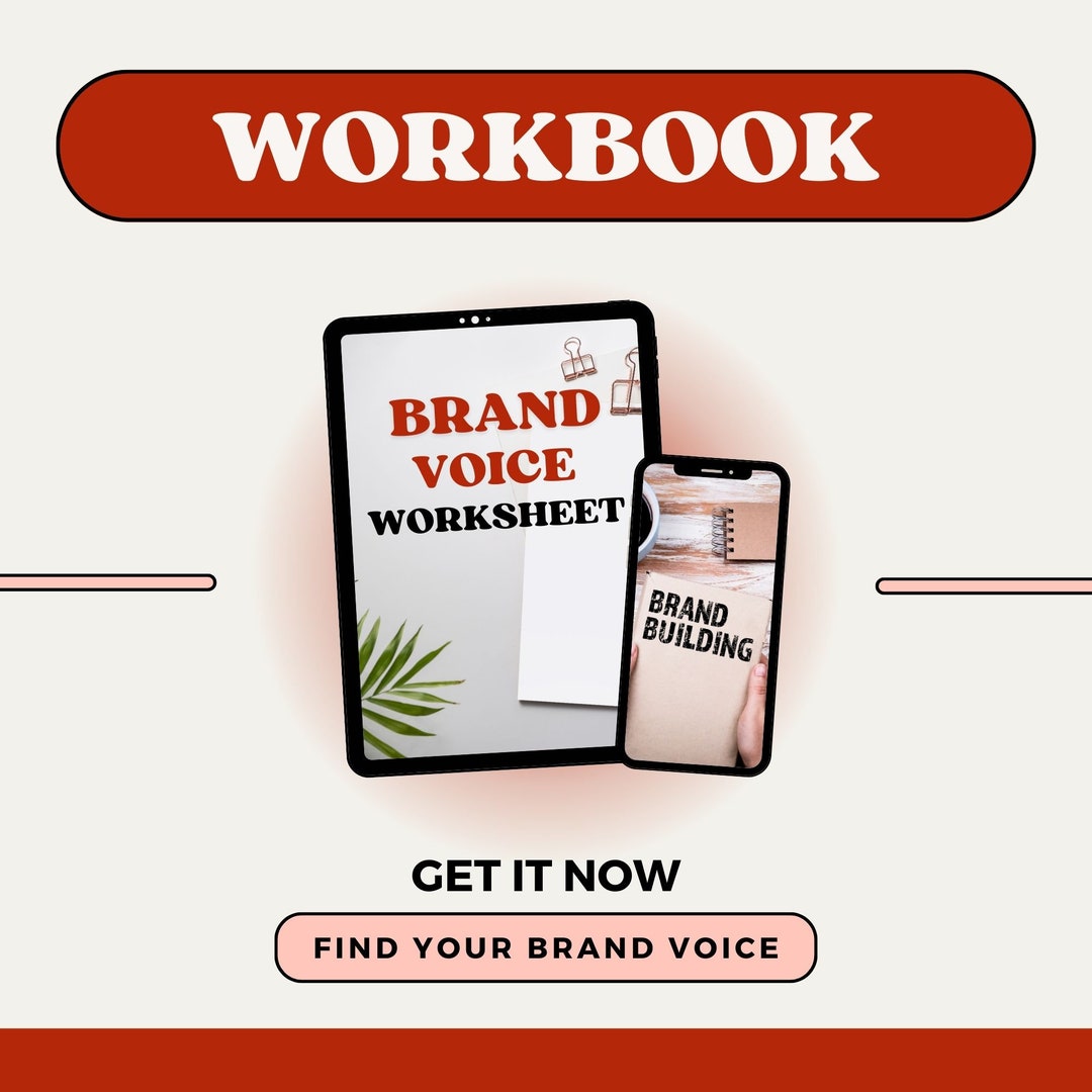 Brand Voice Worksheet, Brand Strategy, Small Business Planner, Complete ...
