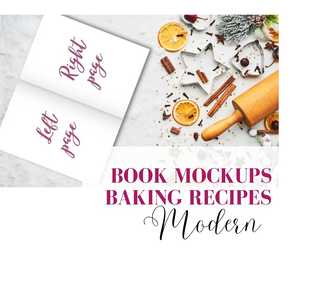 10 KDP A Mockups for Recipe Books and Baking Books Modern - Etsy