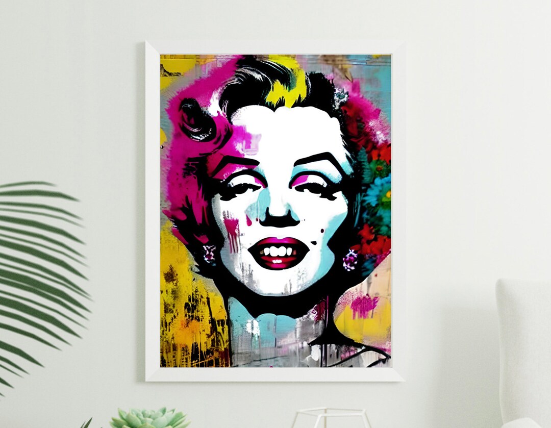 Marilyn Monroe Inspired Urban Art Print Digital Art Print Etsy marilyn-monroe-inspired-urban-art-print-digital-art-print-etsy