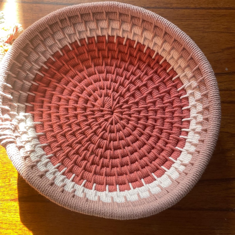 Coiled Fabric Basket - Etsy