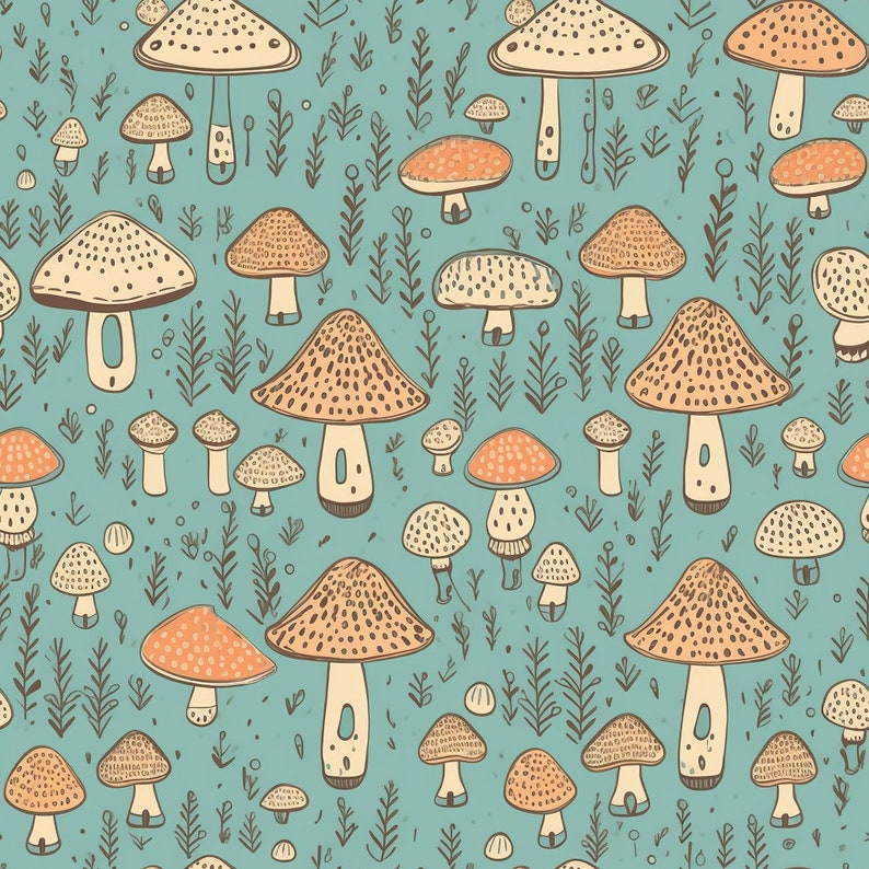 Mushroom Patterns - Etsy