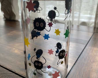 Susuwatari Soot Sprites Glass Cup / Anime Glass Cup 16oz - Etsy