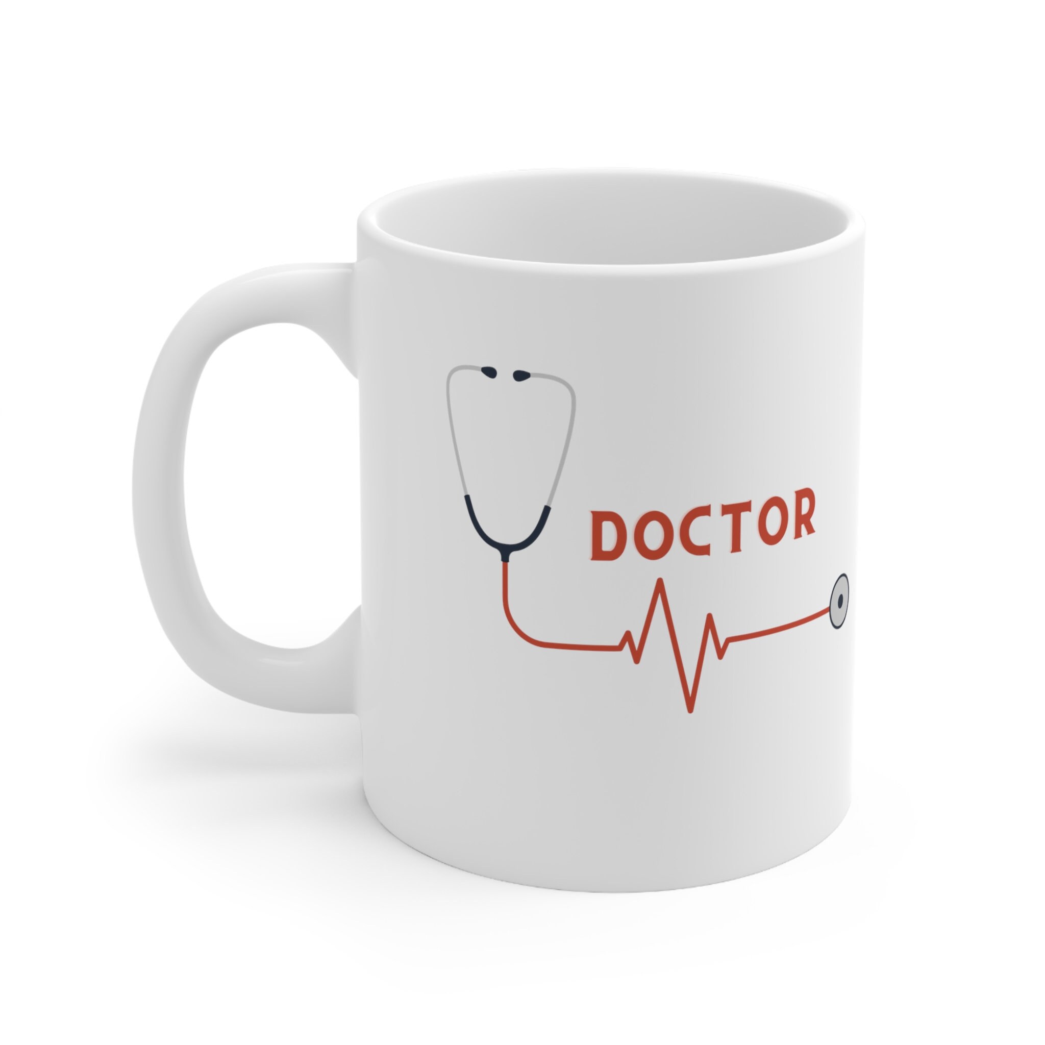 Doctor Stethoscope ECG Ceramic Mug: Medical Gift, 11oz - Etsy