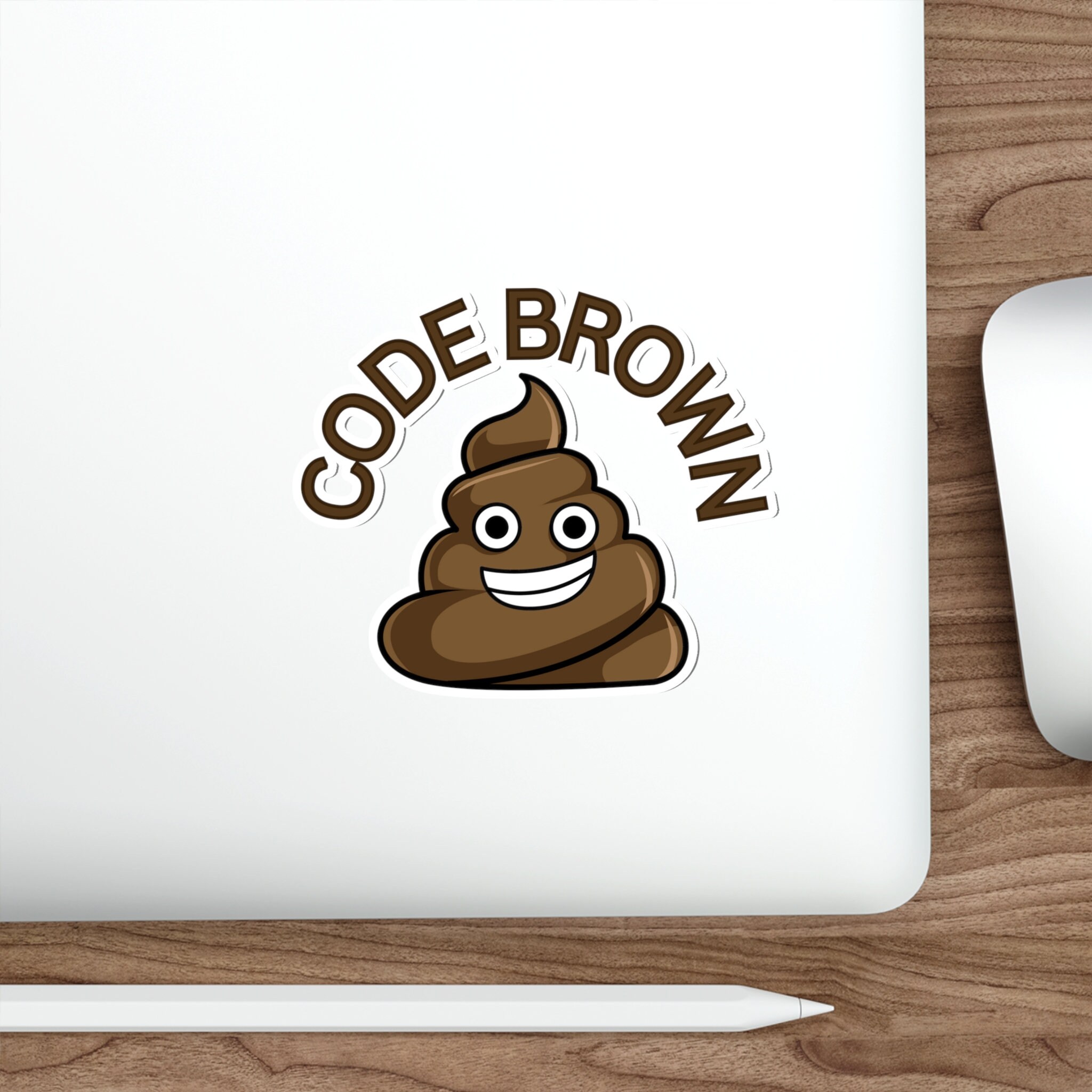 Poop, Poop is Funny, Code Brown, Brown Swirl, Die-cut Stickers, Poop ...