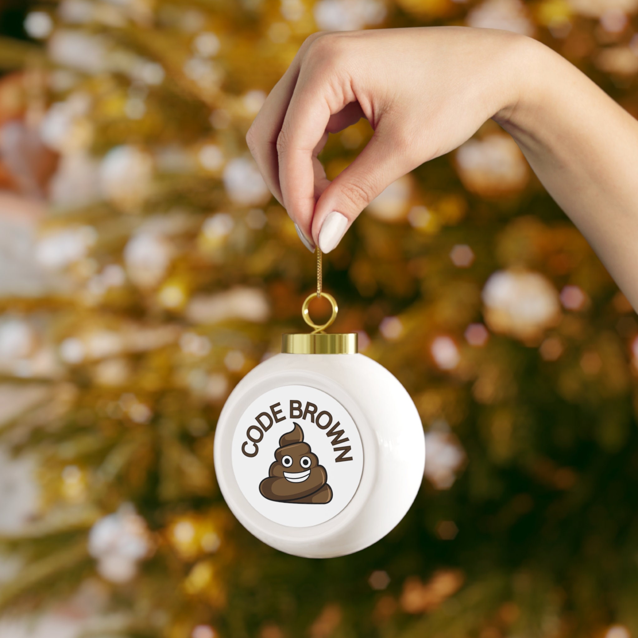 Code Brown Cheer: Hilarious Poop Emoji Ornament for Nurses - Etsy