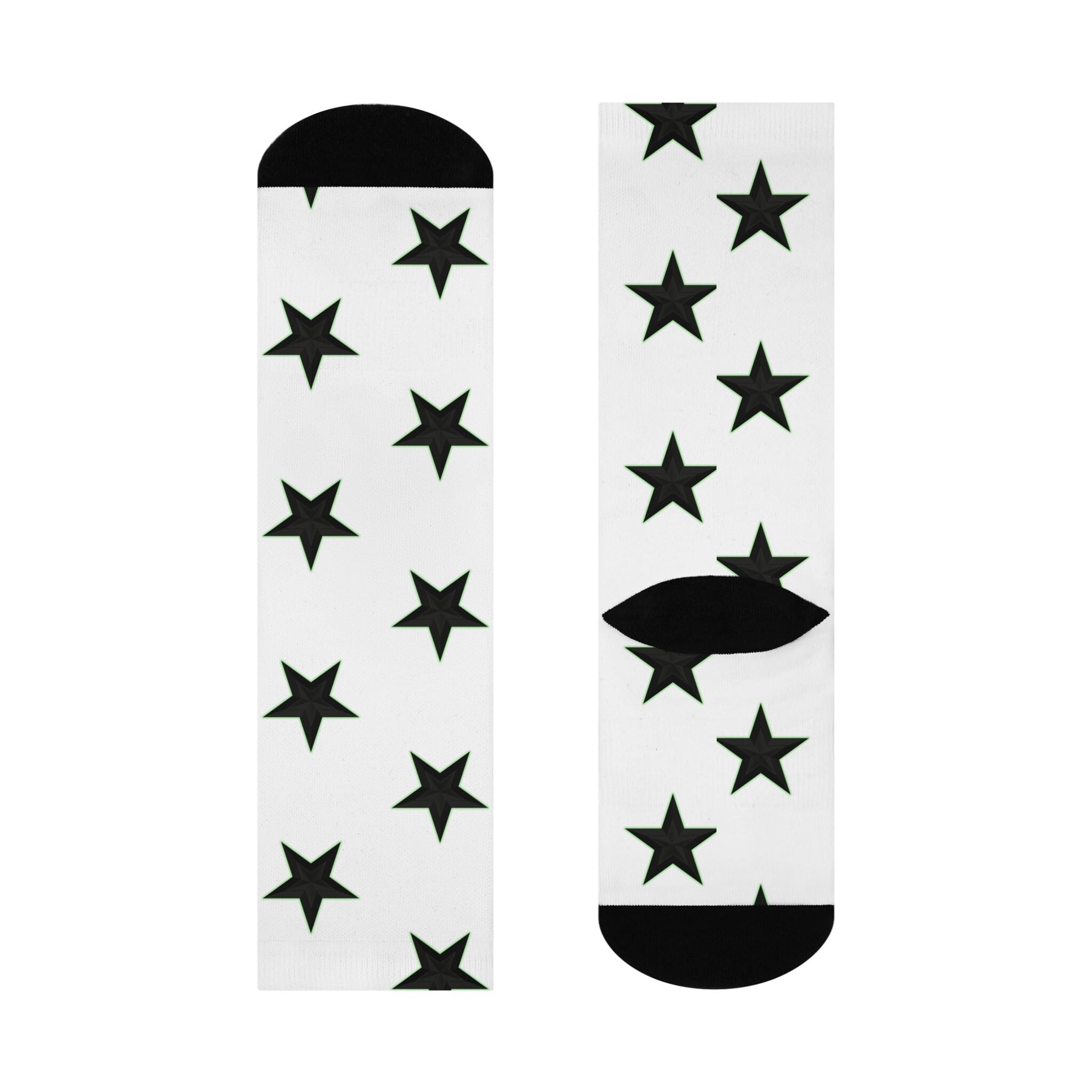 Starry Strut, Walk the Line in Glow-packed, Bold Socks!, Cushioned Crew ...