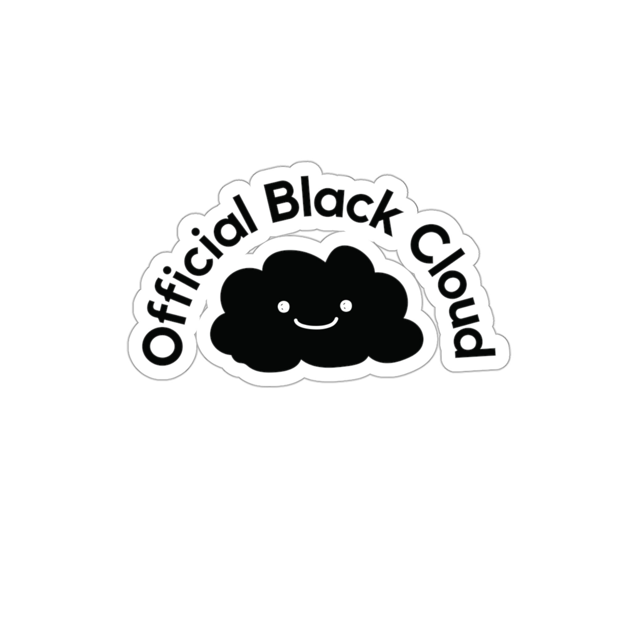 Official Black Cloud Sticker, Embrace the Ominous Allure, Die-cut ...