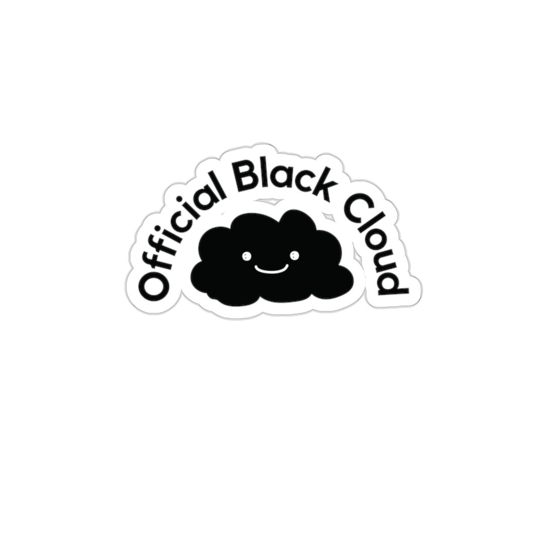 Official Black Cloud Sticker, Embrace the Ominous Allure, Die-cut ...