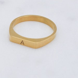 Signet Ring • Personalised Signet Ring • Engraved Ring • Monogrammed ...