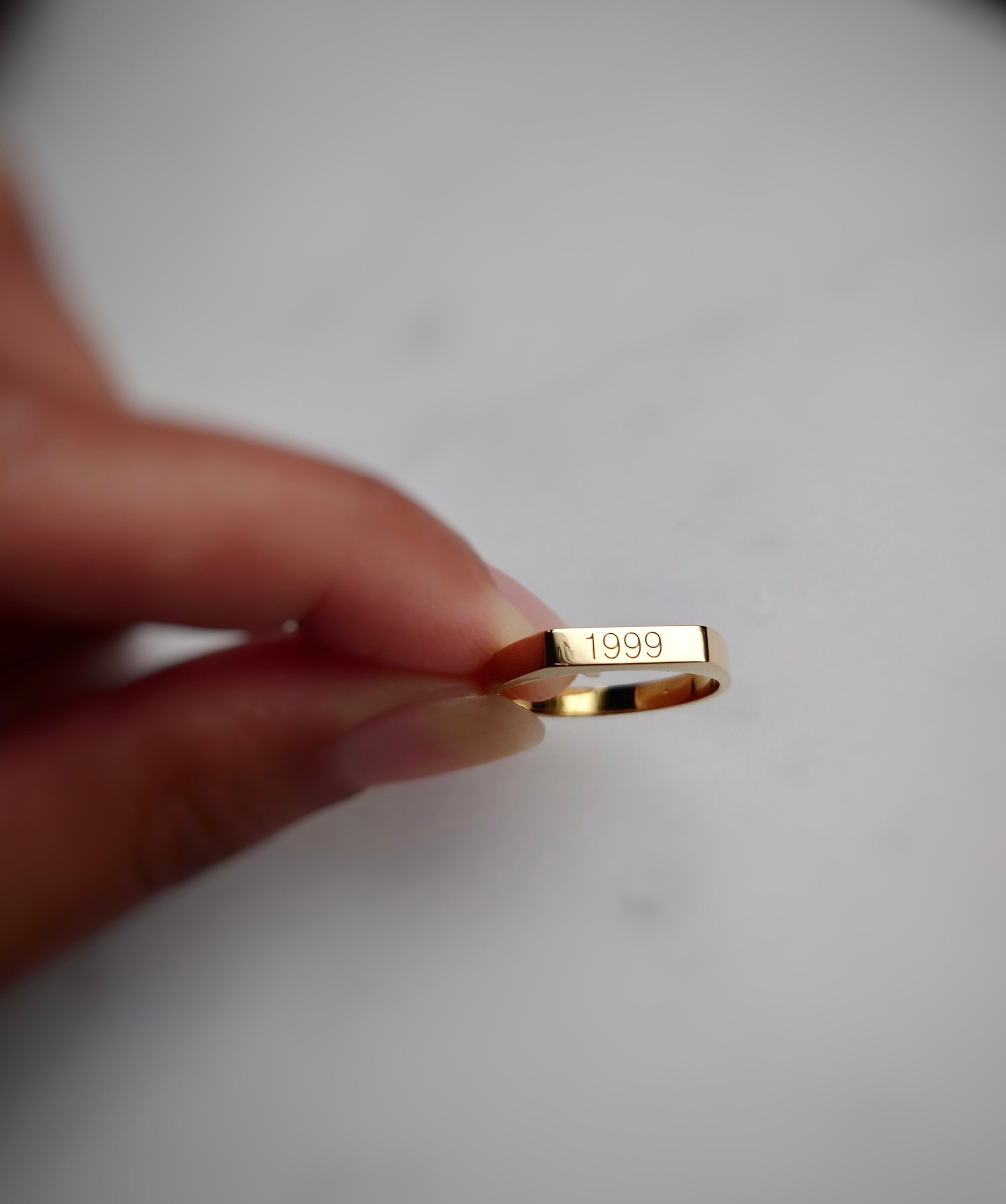 Signet Ring Personalised Signet Ring Engraved Ring - Etsy