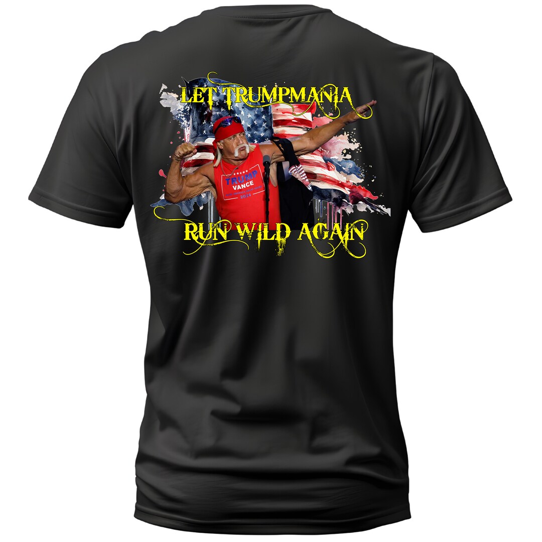 Trumpmania Black T-shirt - Front and Back 50-50 - Etsy