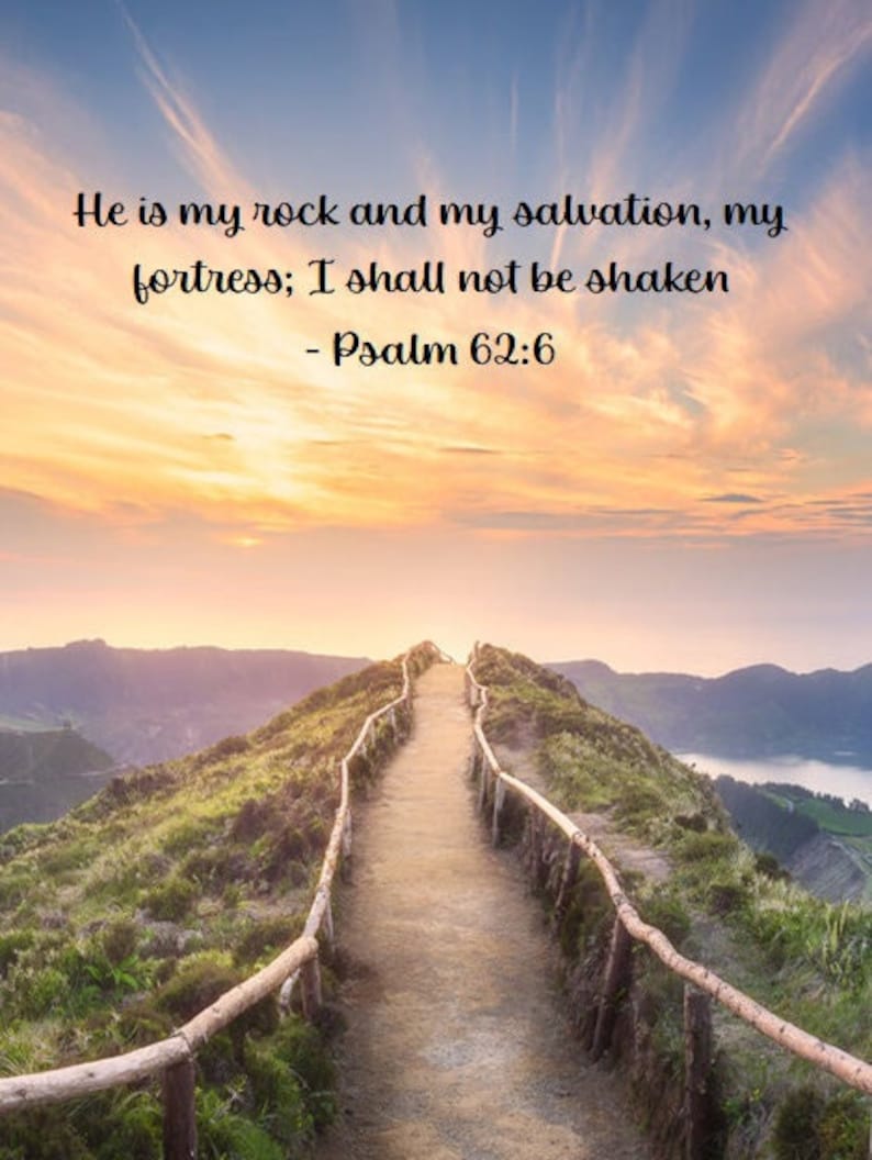 Psalm 62:6 Digital Print - Etsy