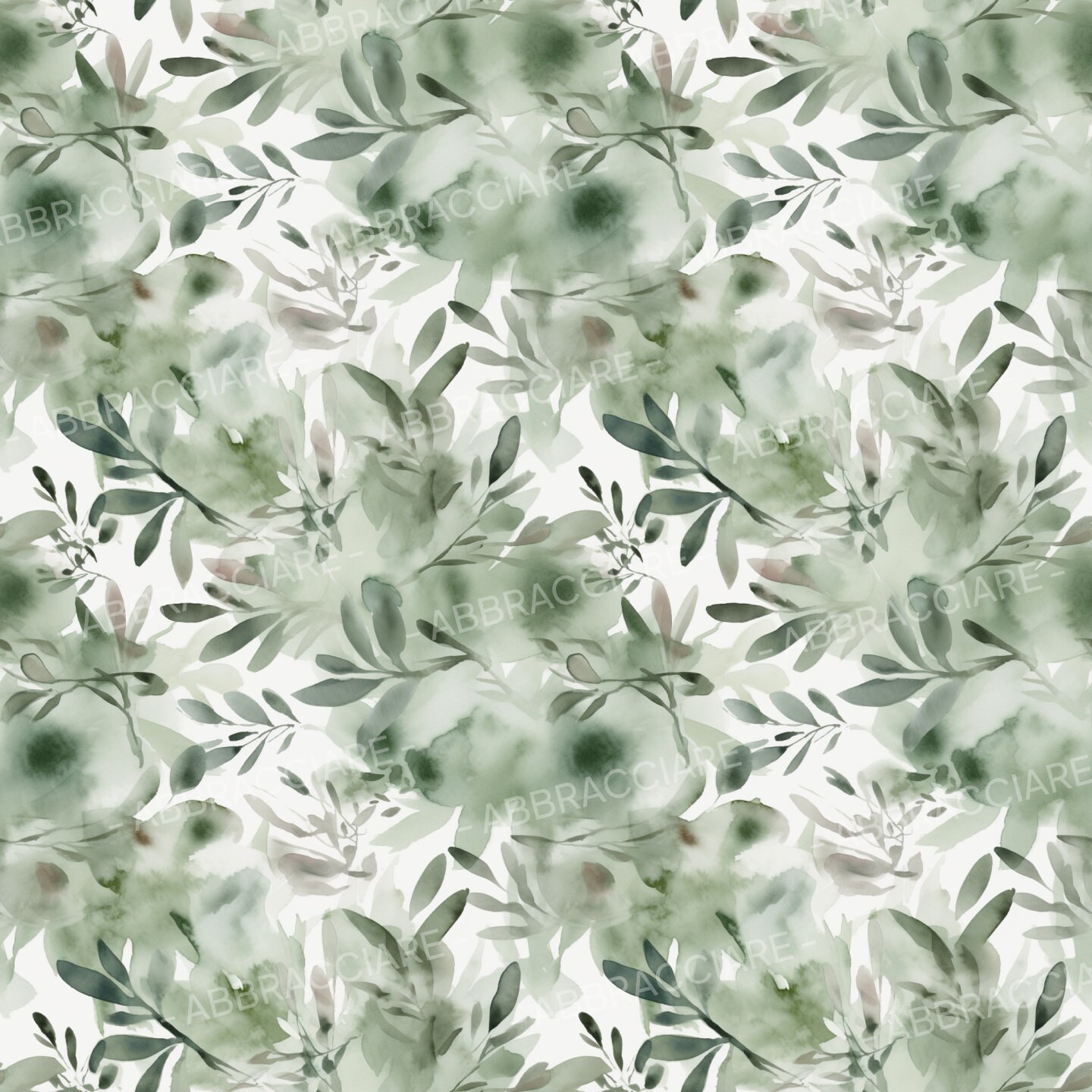 Sage Watercolor Texture Digital Paper Pack Set of 10 Seamless Patterns ...