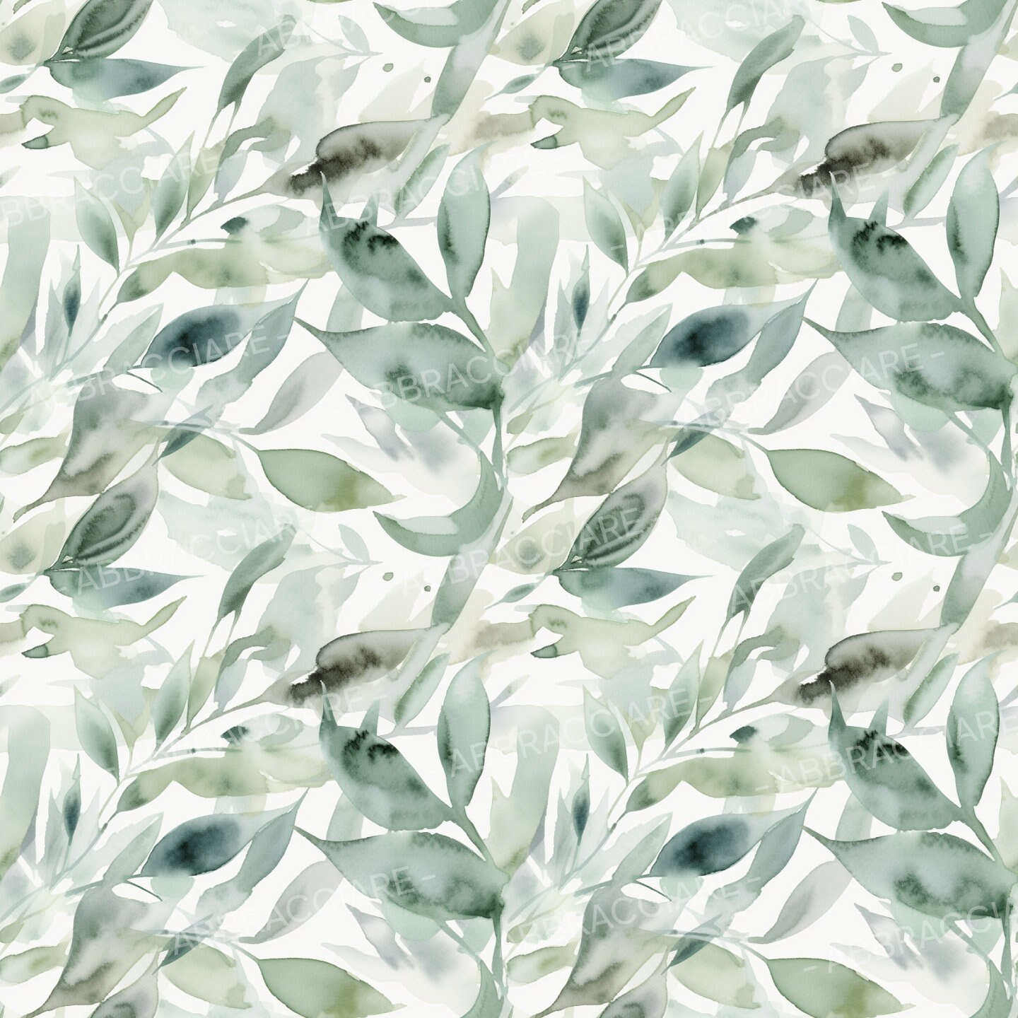 Sage Watercolor Texture Digital Paper Pack Set of 10 Seamless Patterns ...