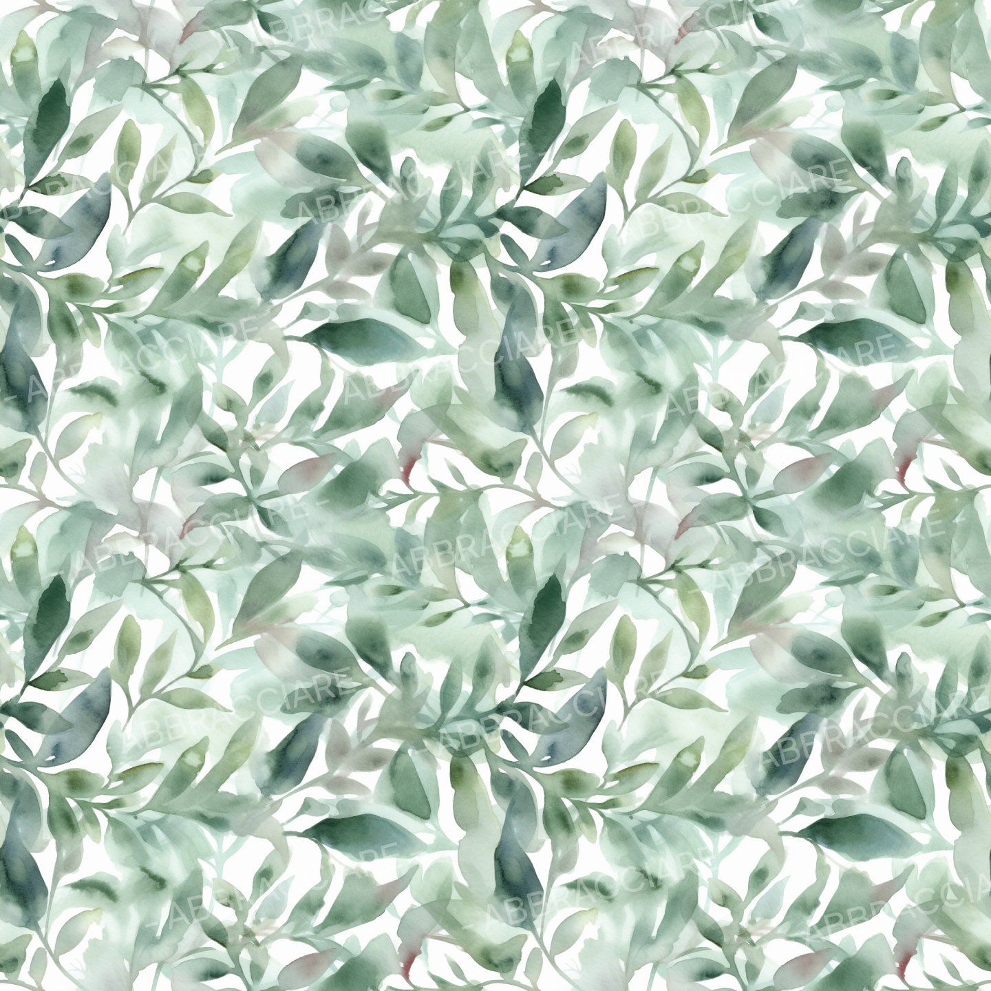 Sage Watercolor Texture Digital Paper Pack Set of 10 Seamless Patterns ...