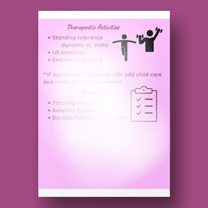 Total Hip Replacement Reference / Occupational Therapy / OT / Adls ...