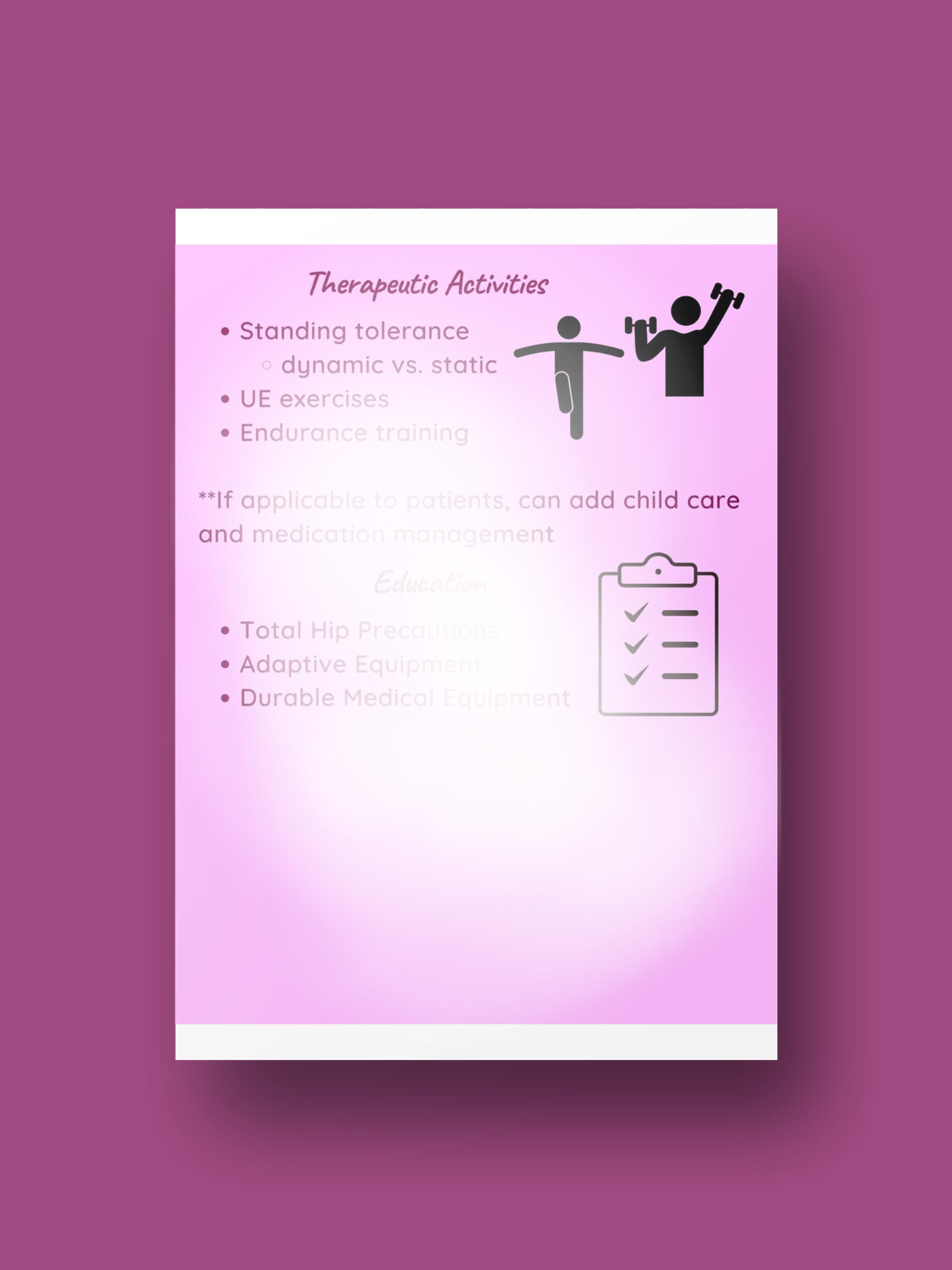Total Hip Replacement Reference / Occupational Therapy / OT / Adls ...