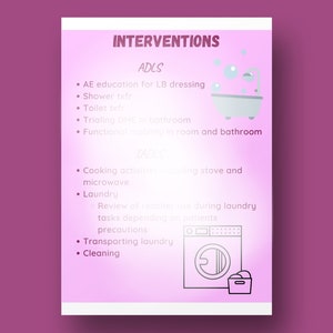 Total Hip Replacement Reference / Occupational Therapy / OT / Adls ...