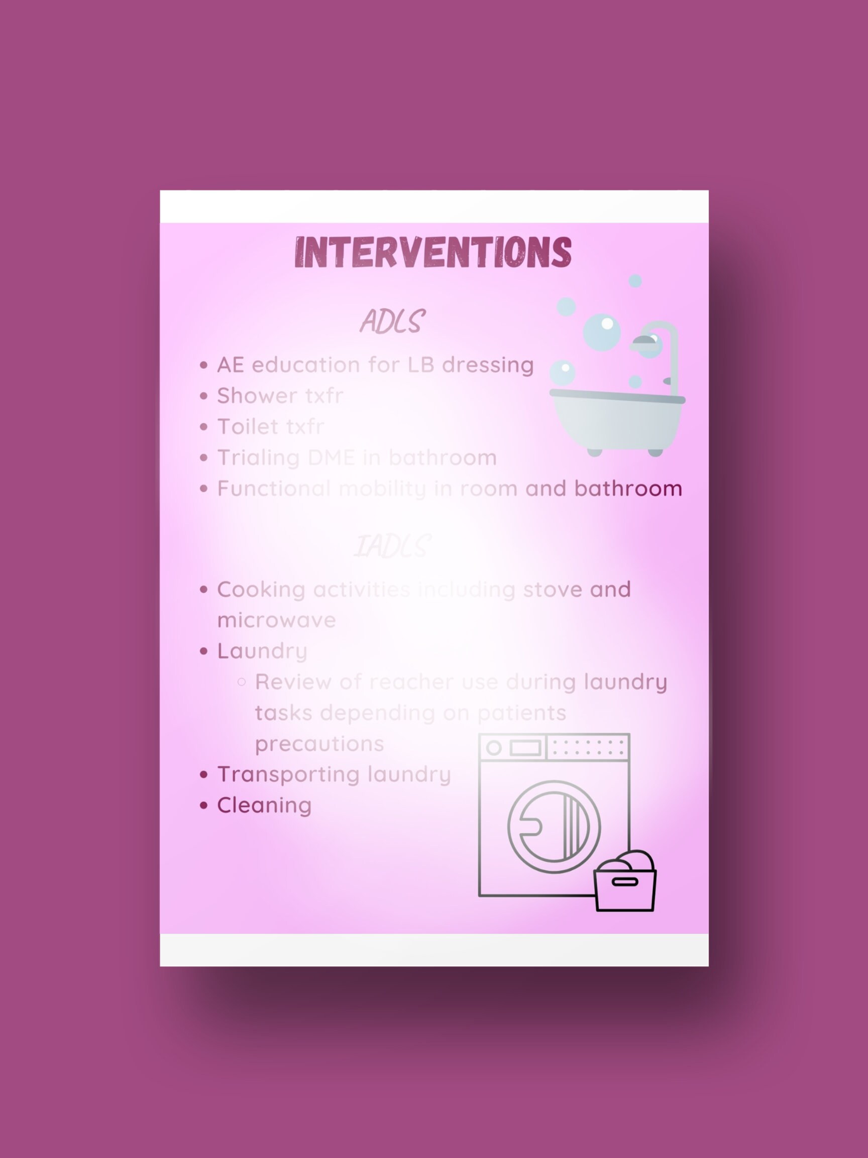 Total Hip Replacement Reference / Occupational Therapy / OT / Adls ...