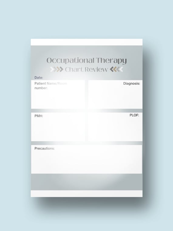 Occupational Therapy Chart Review Longitudinal Study Of Changes In