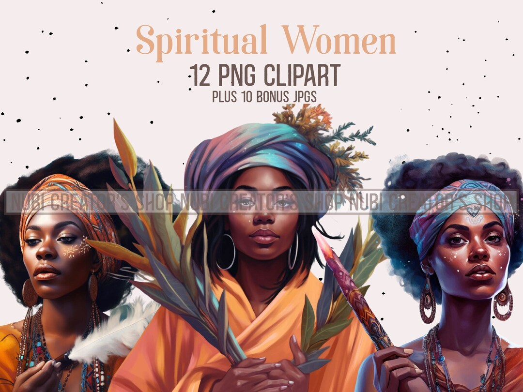 Spiritual Women Clipart, Tarot Cards Clipart, - Etsy
