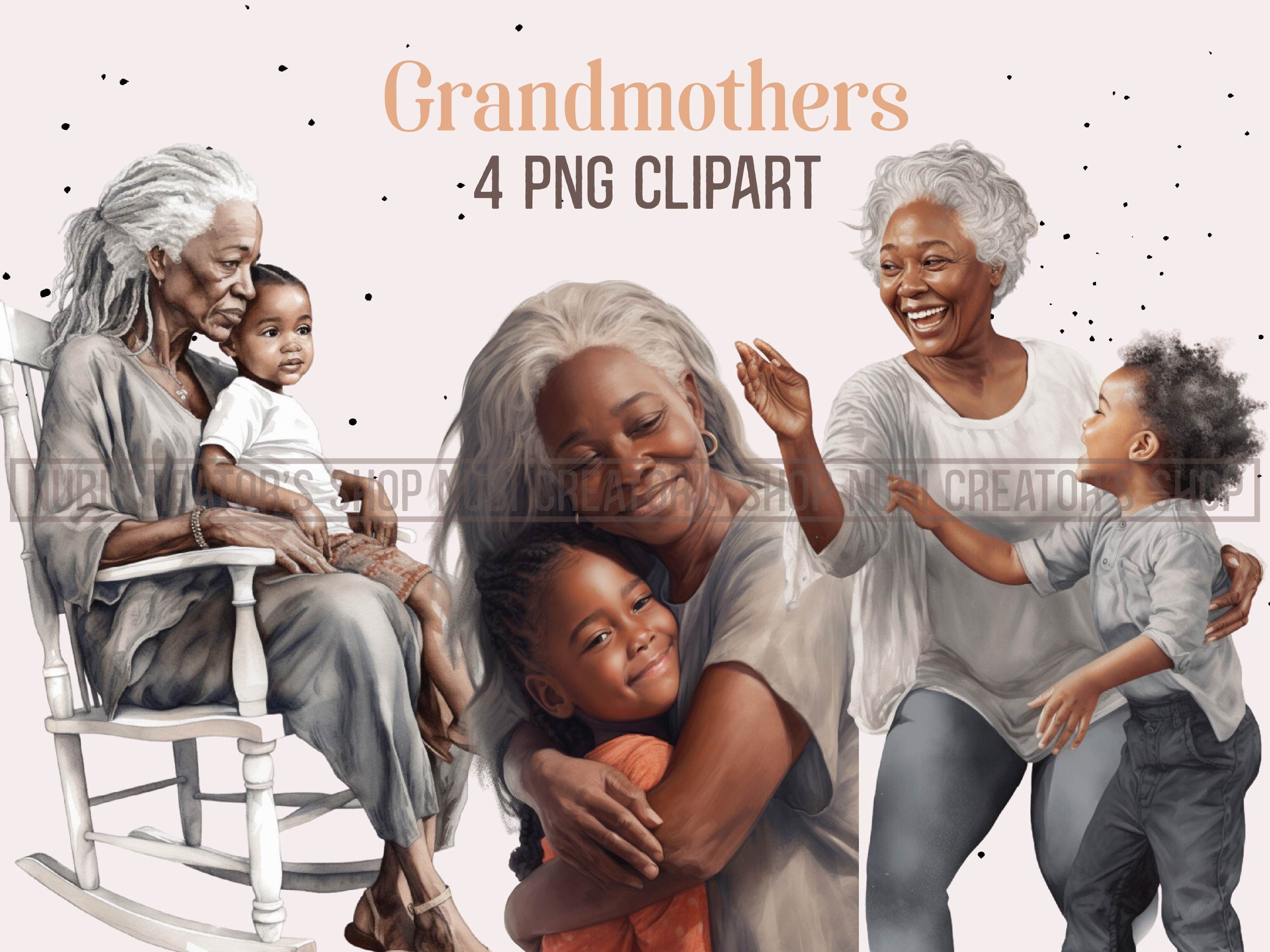 African American Grandparents Clipart