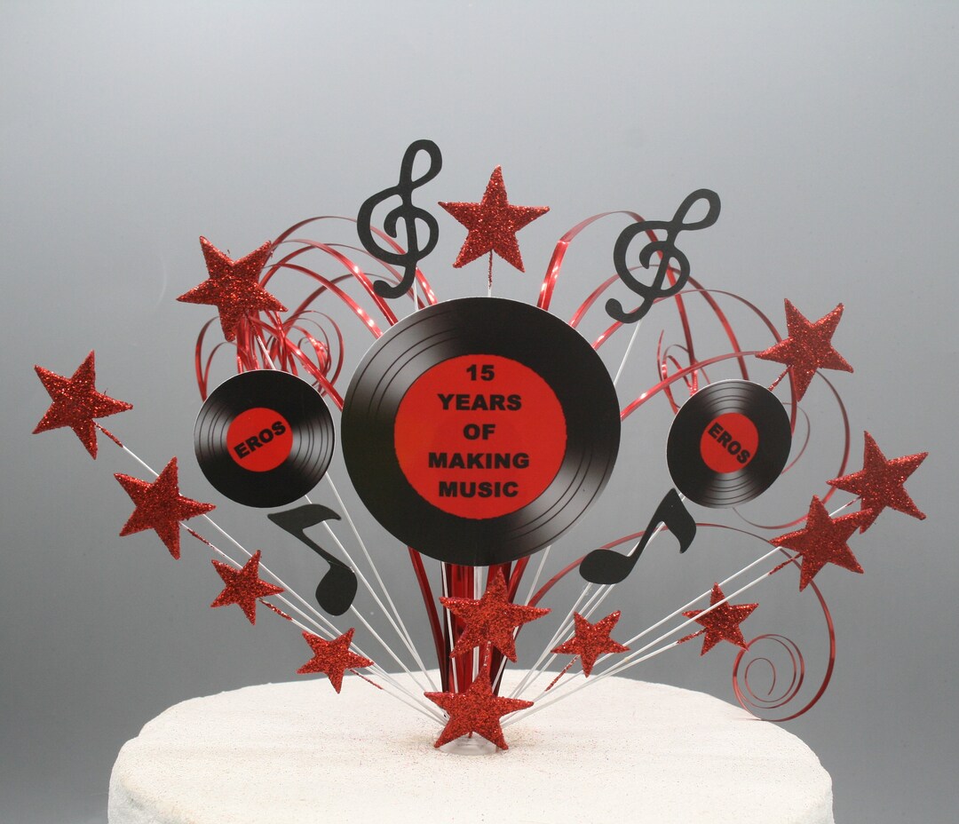 Music Musical Vinyl Cake Topper Cake Decoration Cake Spray - Etsy