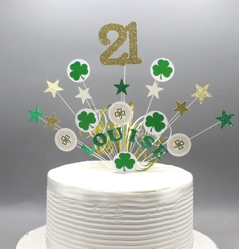 Irish Shamrock Cake Topper Cake Decoration Cake Spray Birthday ...