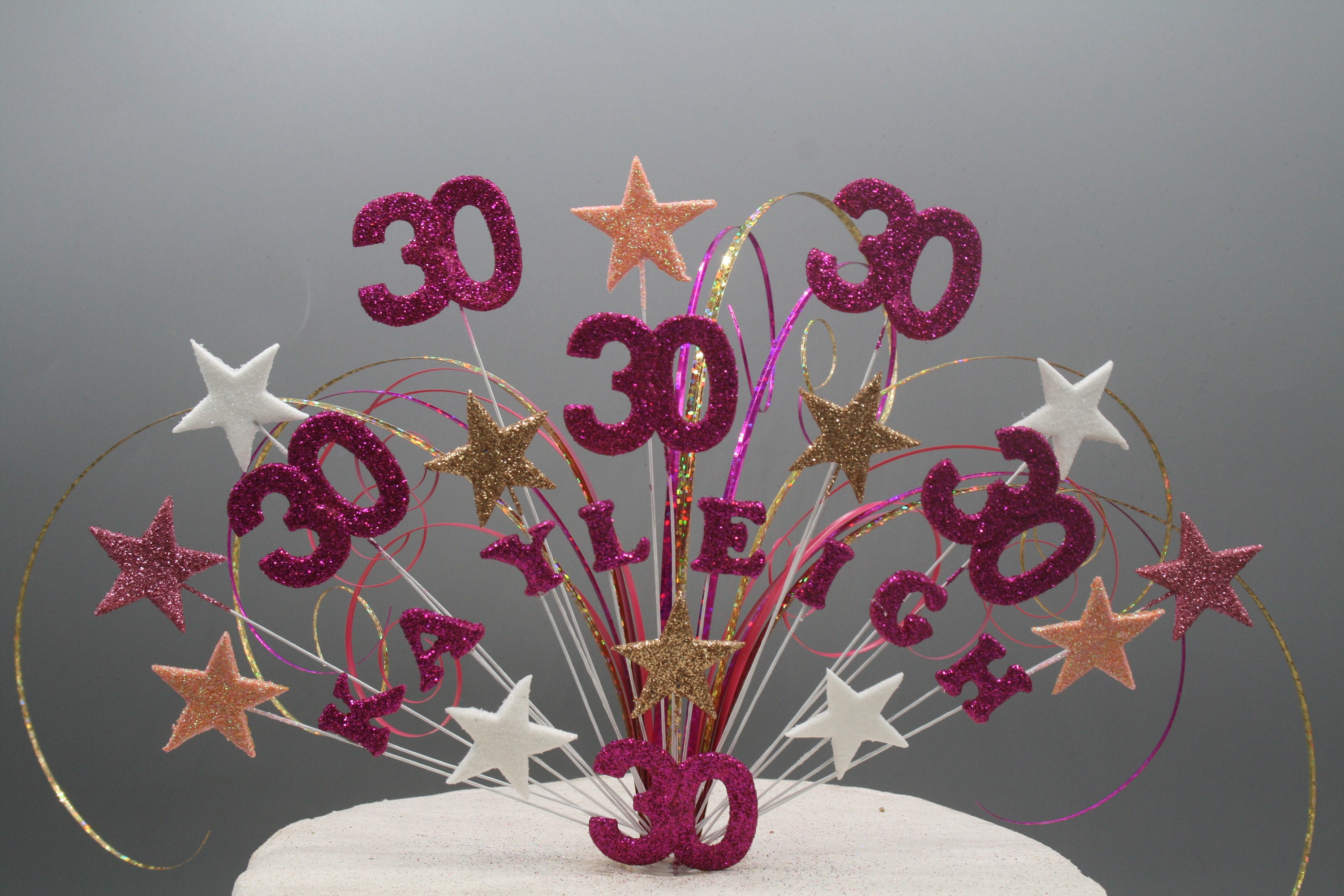 Cake Topper Cake Decoration Cake Spray Birthday Anniversary - Etsy