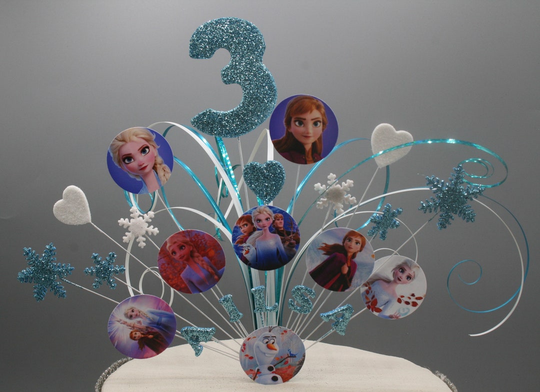 Frozen Elsa Anna Cake Topper Cake Decoration Cake Spray Birthday ...