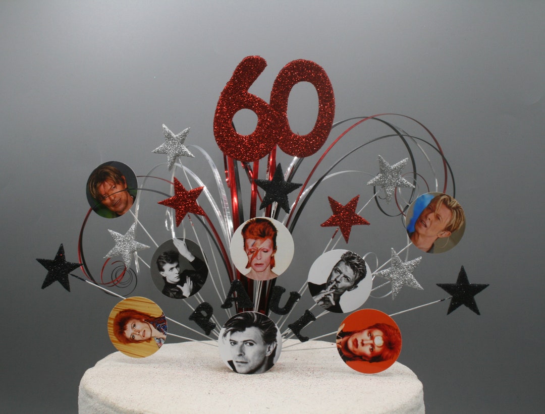 David Bowie Cake Topper Cake Decoration Cake Spray Birthday - Etsy