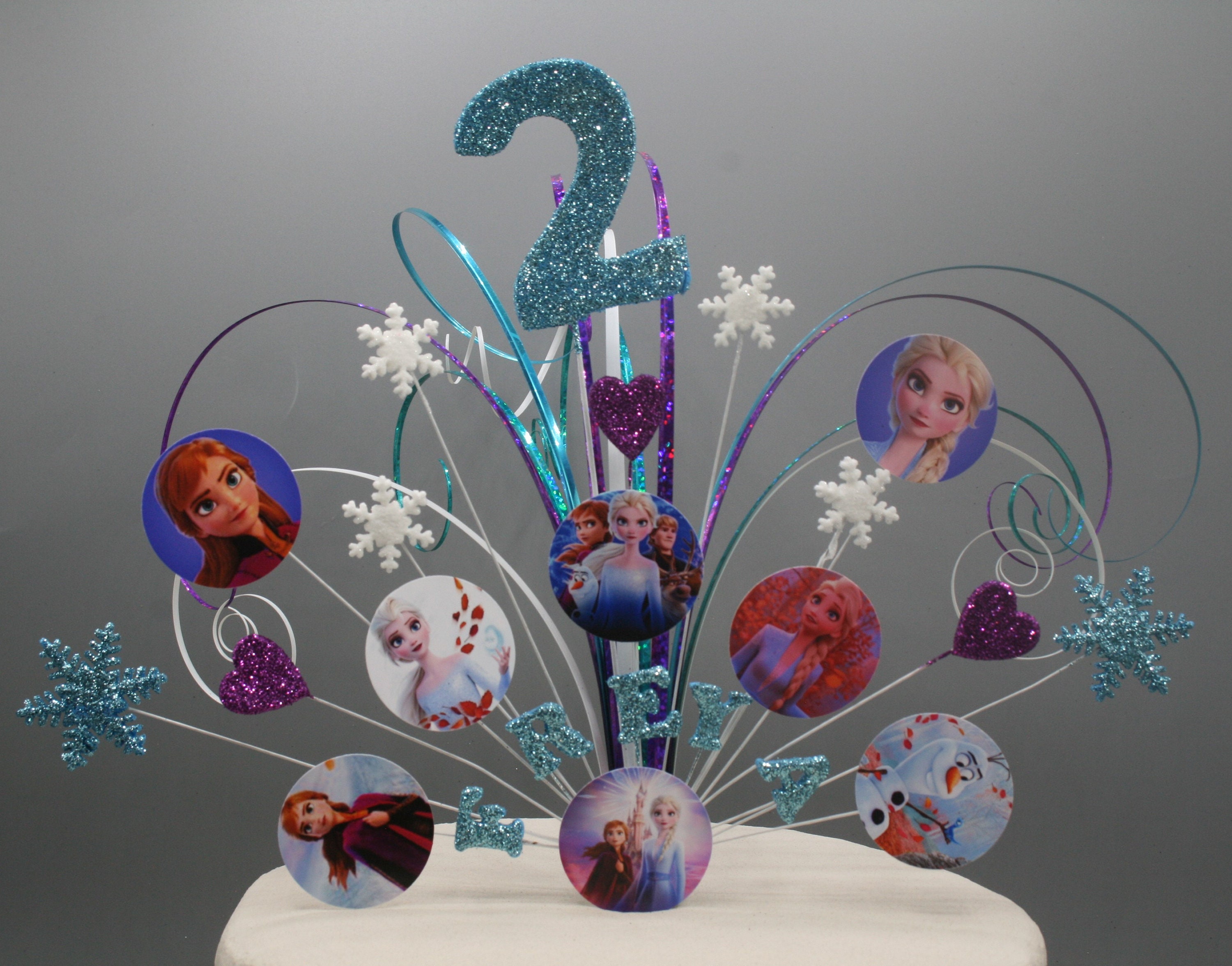 Frozen Elsa Anna Cake Topper Cake Decoración Cake Spray - Etsy México