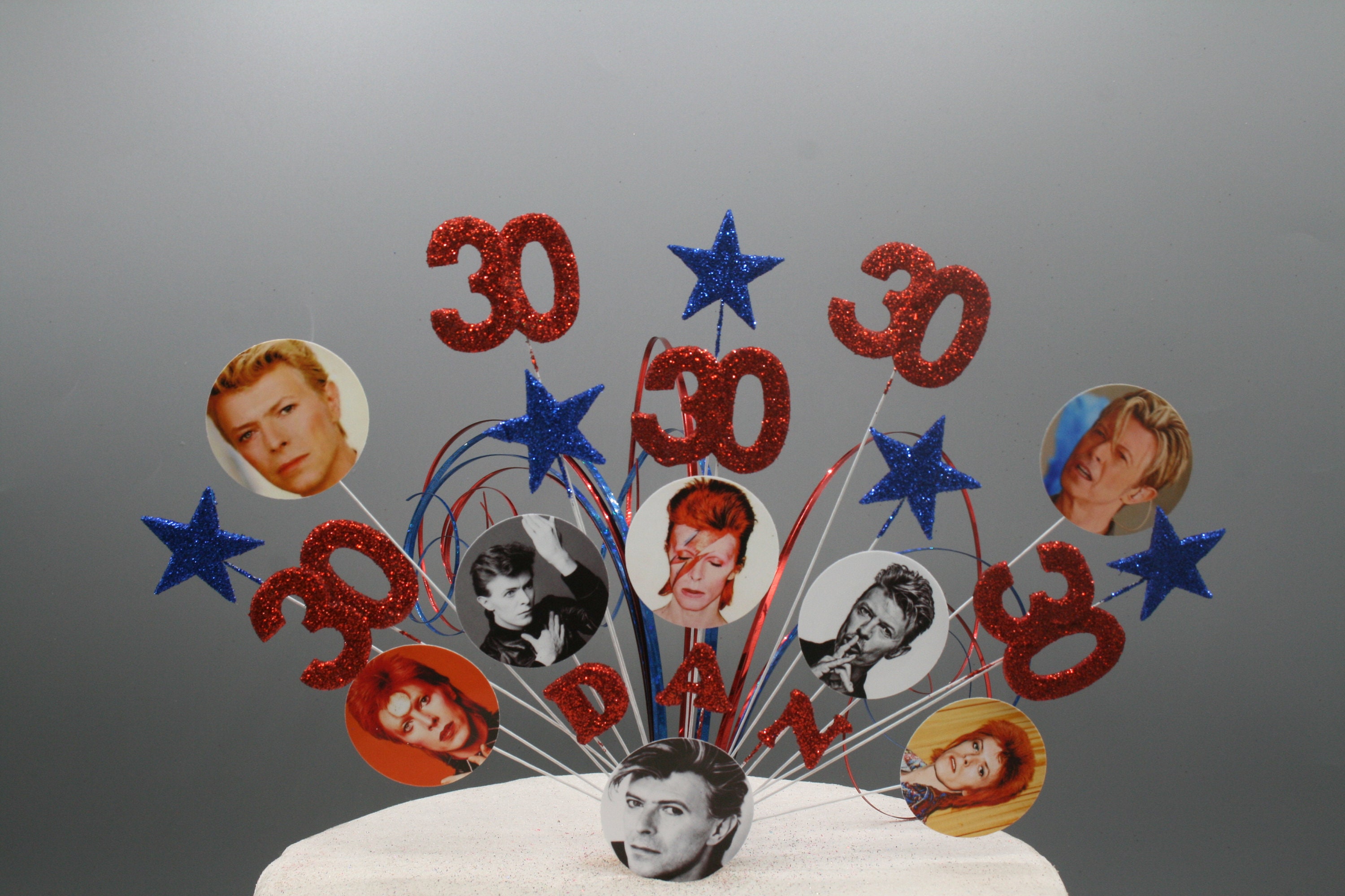 David Bowie Cake Topper Cake Decoration Cake Spray Birthday - Etsy