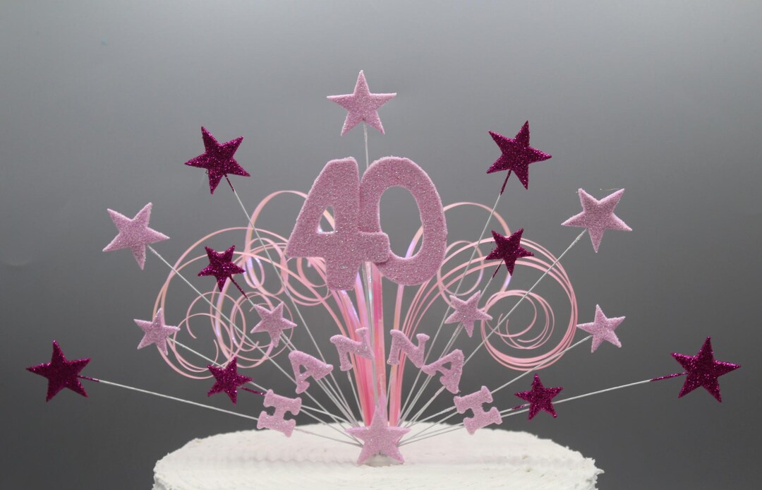 Personalised Cake Topper Cake Decoration Cake Spray Birthday ...