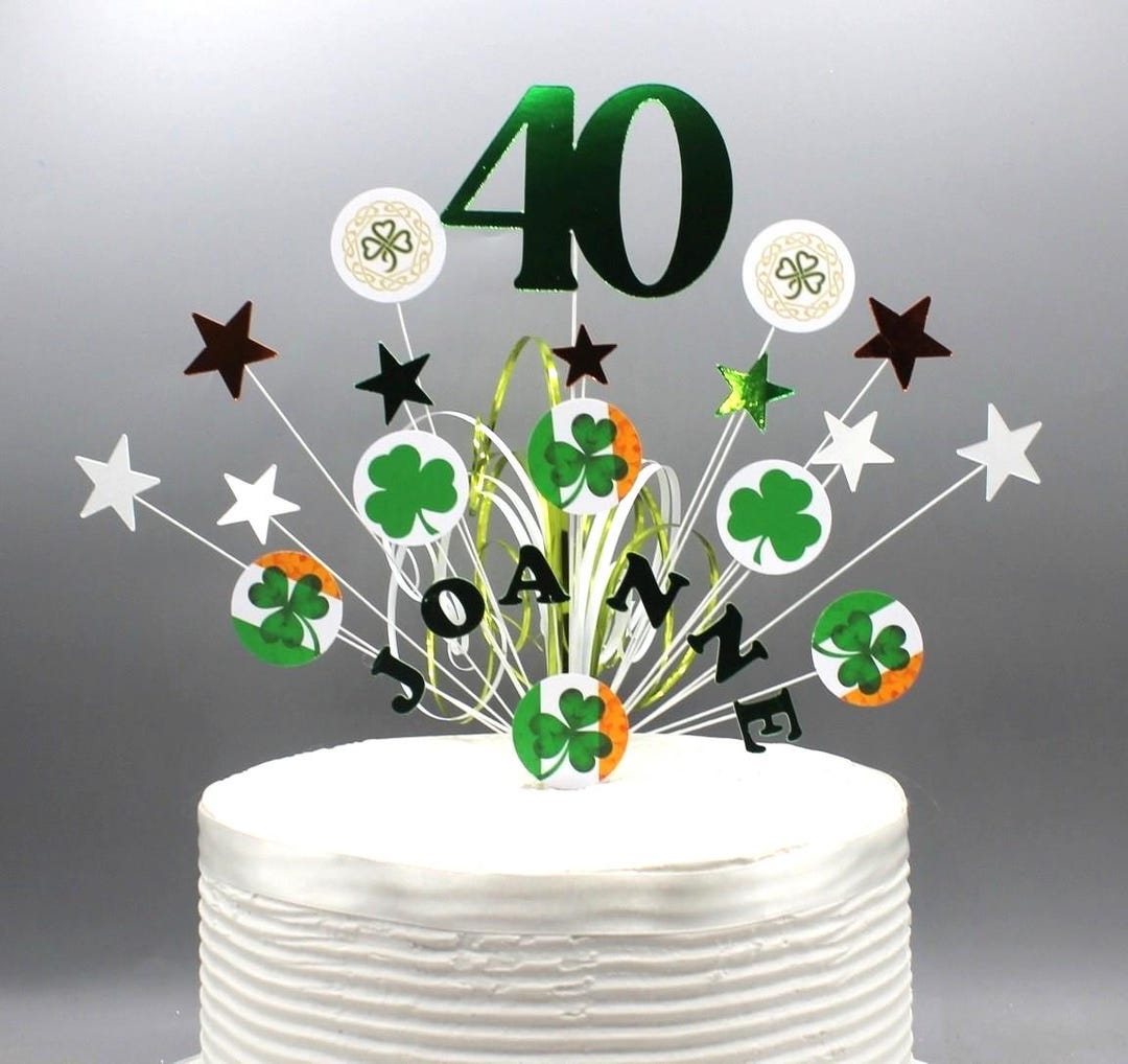 Irish Shamrock Cake Topper Cake Decoration Cake Spray Birthday ...