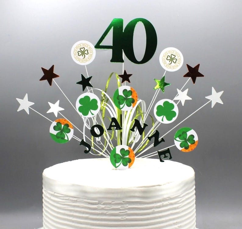 Irish Shamrock Cake Topper Cake Decoration Cake Spray Birthday ...