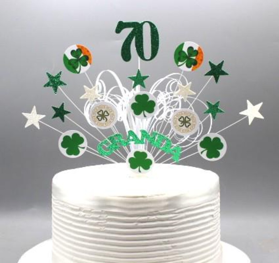 Irish Shamrock Cake Topper Cake Decoration Cake Spray Birthday ...