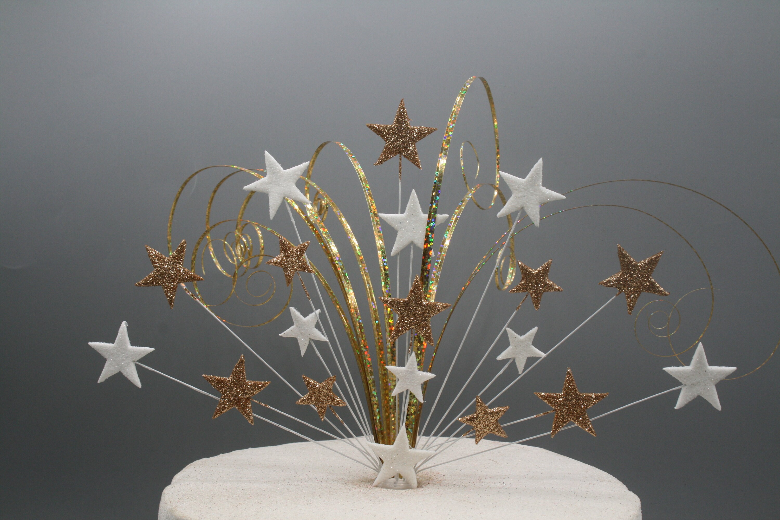 Cake Topper Cake Decoration Cake Spray Stars on Wires Birthday - Etsy