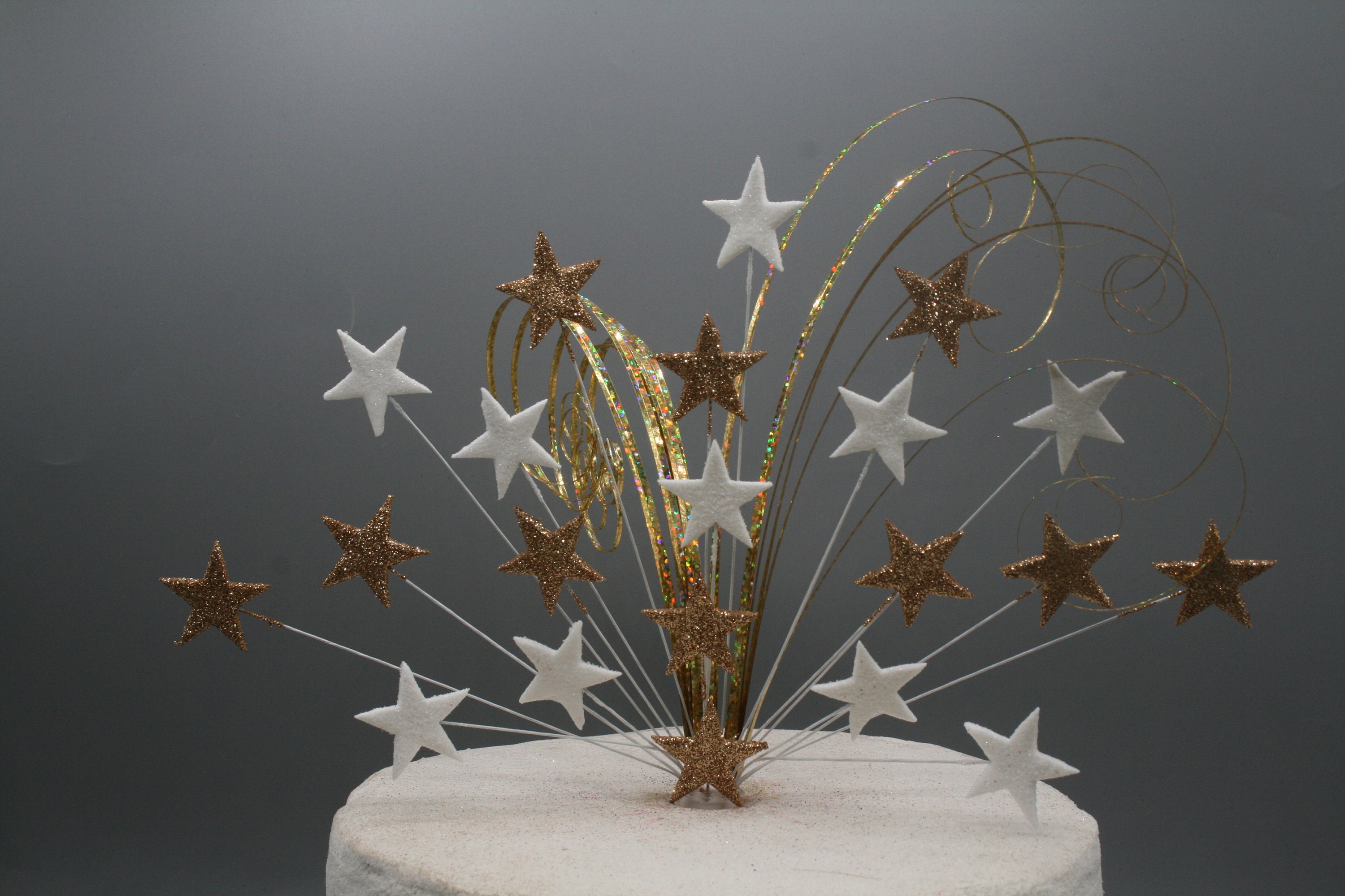 Cake Topper Cake Decoration Cake Spray Stars on Wires Birthday - Etsy