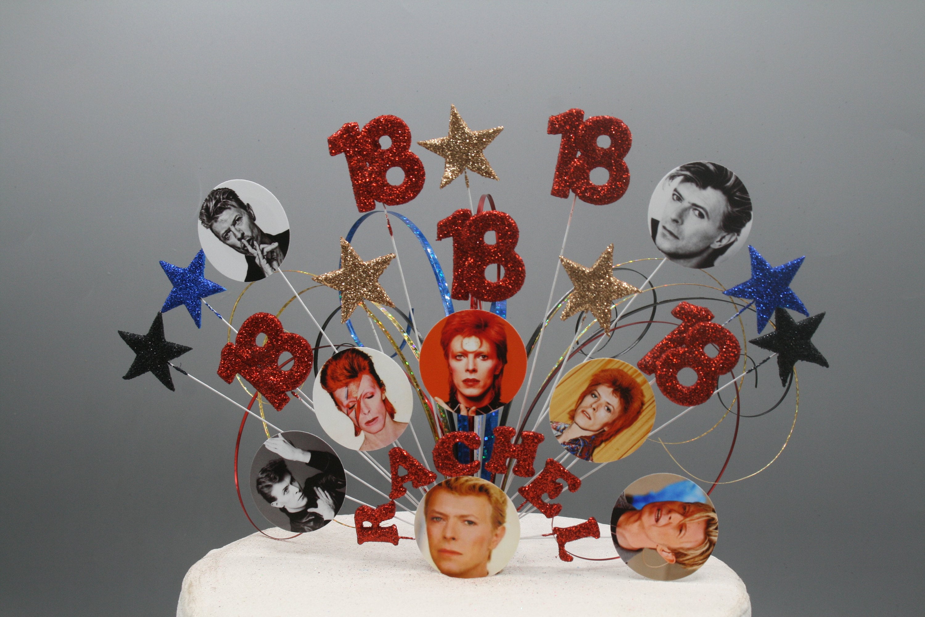 David Bowie Cake Topper Cake Decoration Cake Spray Birthday - Etsy