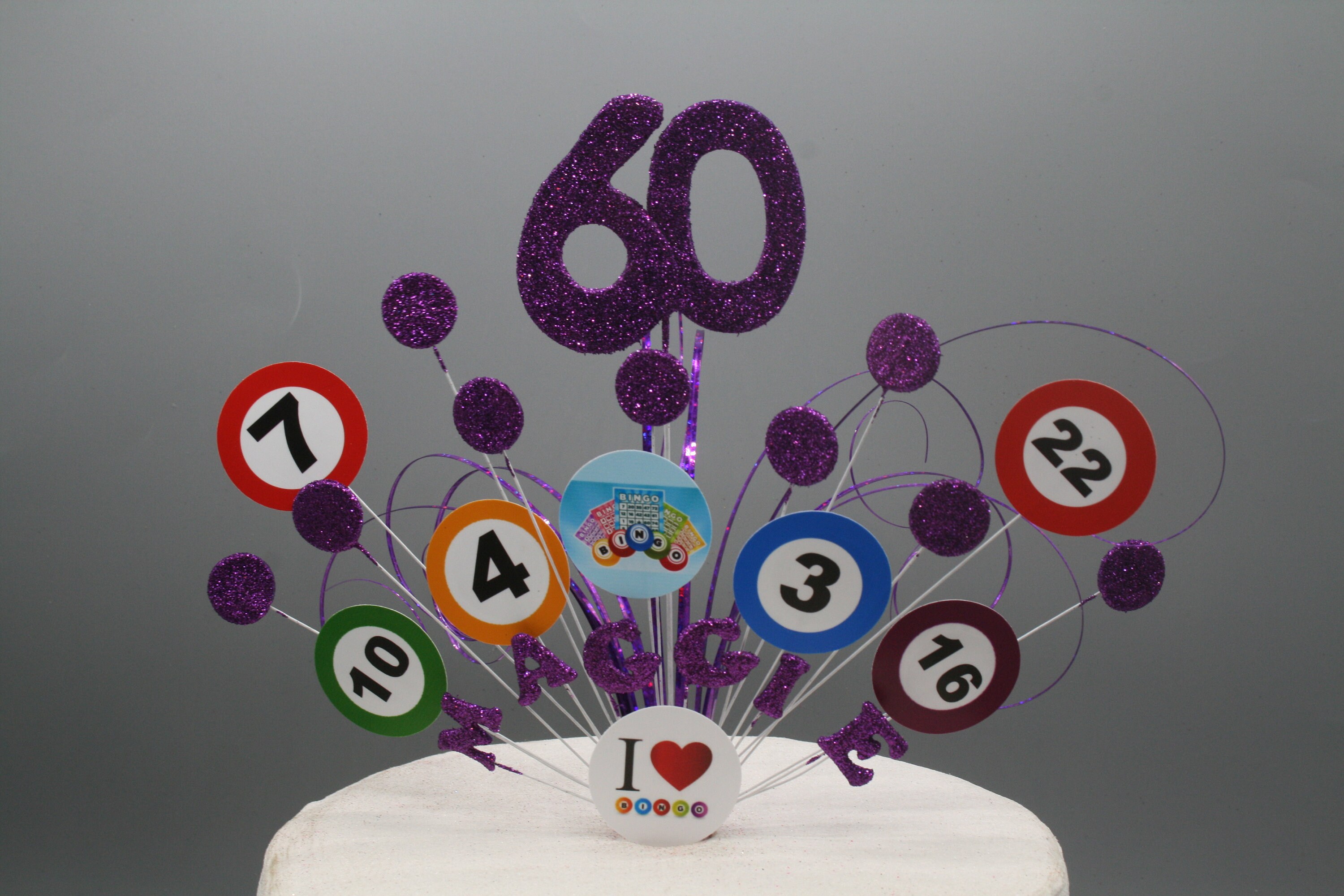 Bingo Cake Topper Cake Decoration Cake Spray Birthday - Etsy