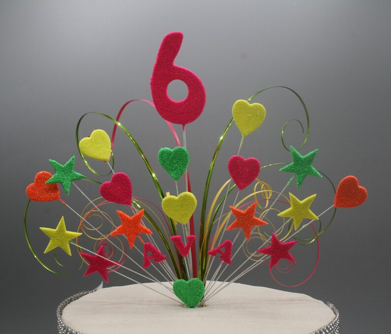 Neon Fluorescent Cake Topper Cake Decoration Cake Spray - Etsy