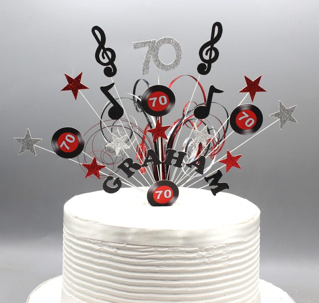 Music Musical Cake Topper Cake Decoration Cake Spray Birthday Starburst ...