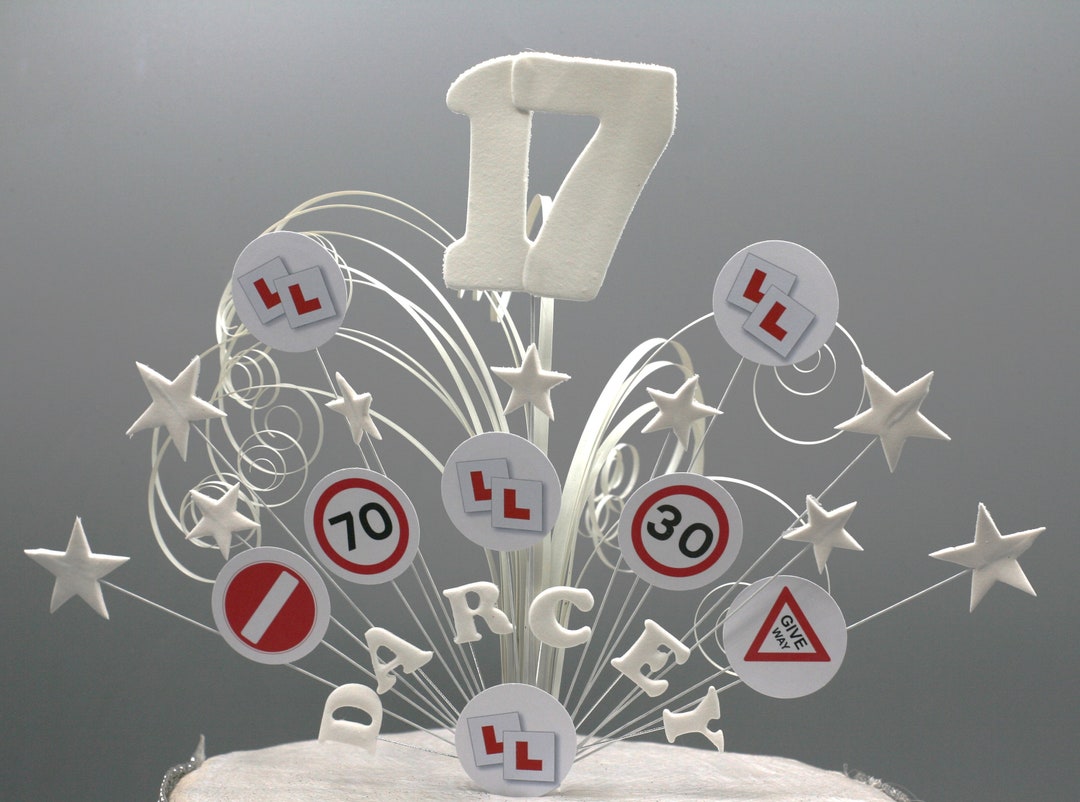 Learner Driver Cake Topper Cake Decoration Cake Spray Birthday ...